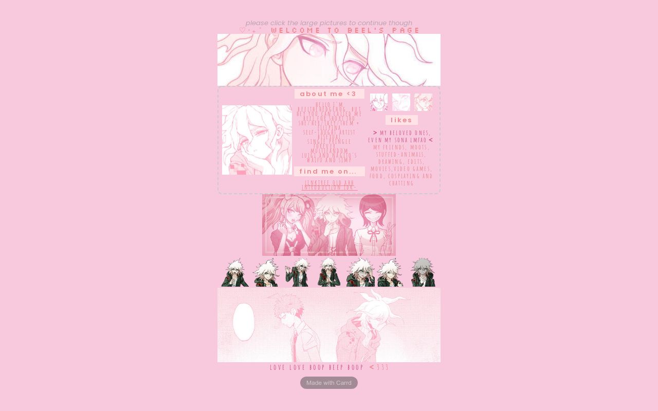 Beel's official carrd site ♡